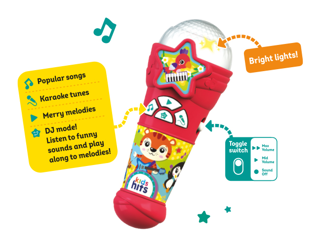 Lightshow Microphone Great Hits - Kids Hits | Toys | Play more, Learn ...