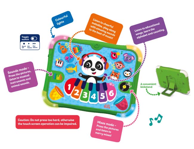 Touch Pad Playing Music - Kids Hits | Toys | Play more, Learn Better!