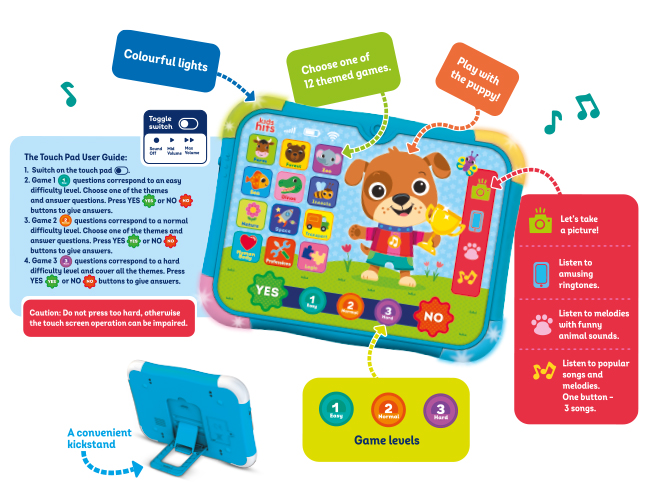 Touch Pad Smart Puppy - Kids Hits | Toys | Play more, Learn Better!